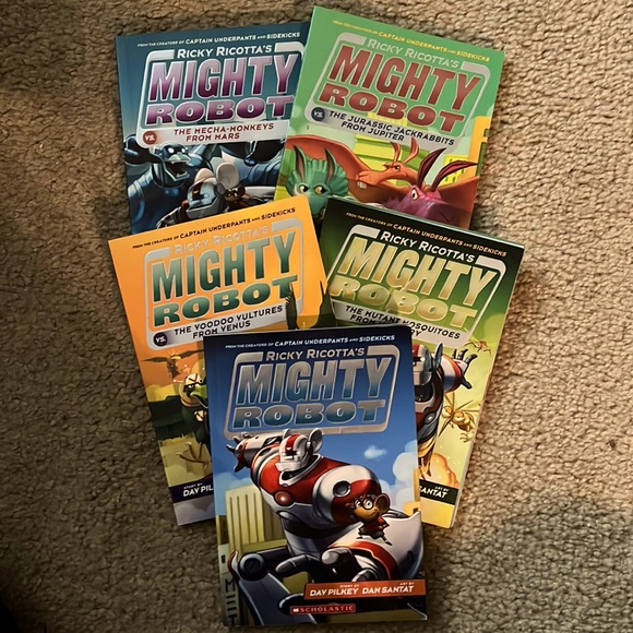 Dave Pilkey | Other | Dave Pilkey Books Ricky Ricottas Mighty Robot 5 ...